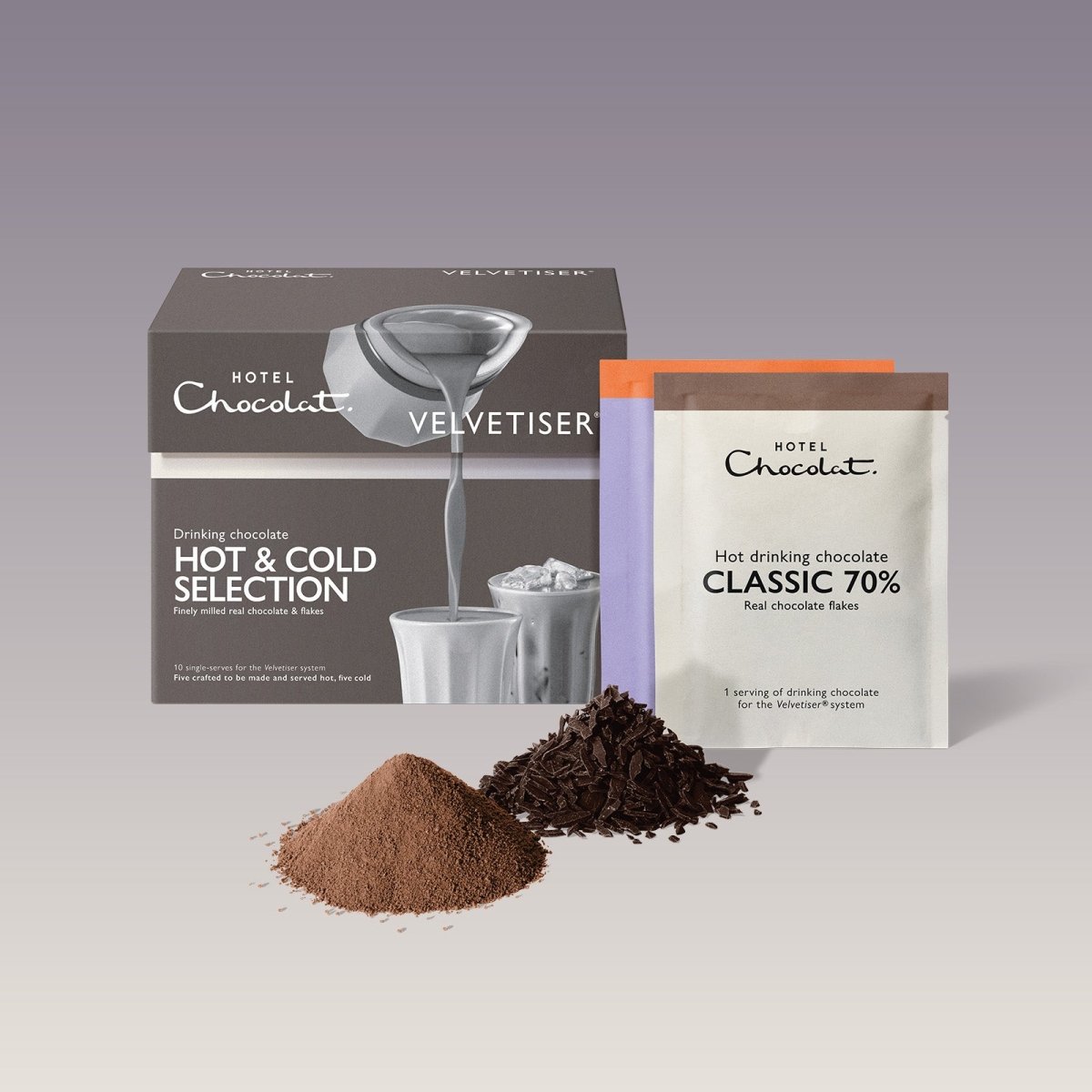 Drinking Chocolate Flakes for Hot & Cold Velvetiser – Hotel Chocolat