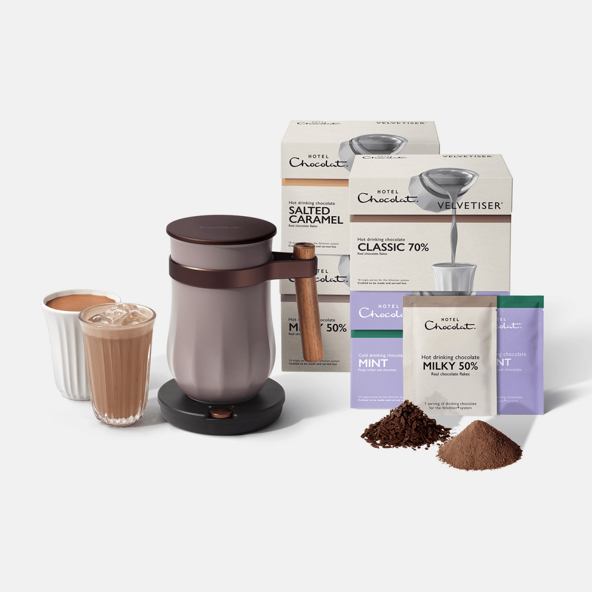 Milky 50% Hot Chocolate Flakes for Velvetiser | Hotel Chocolat USA