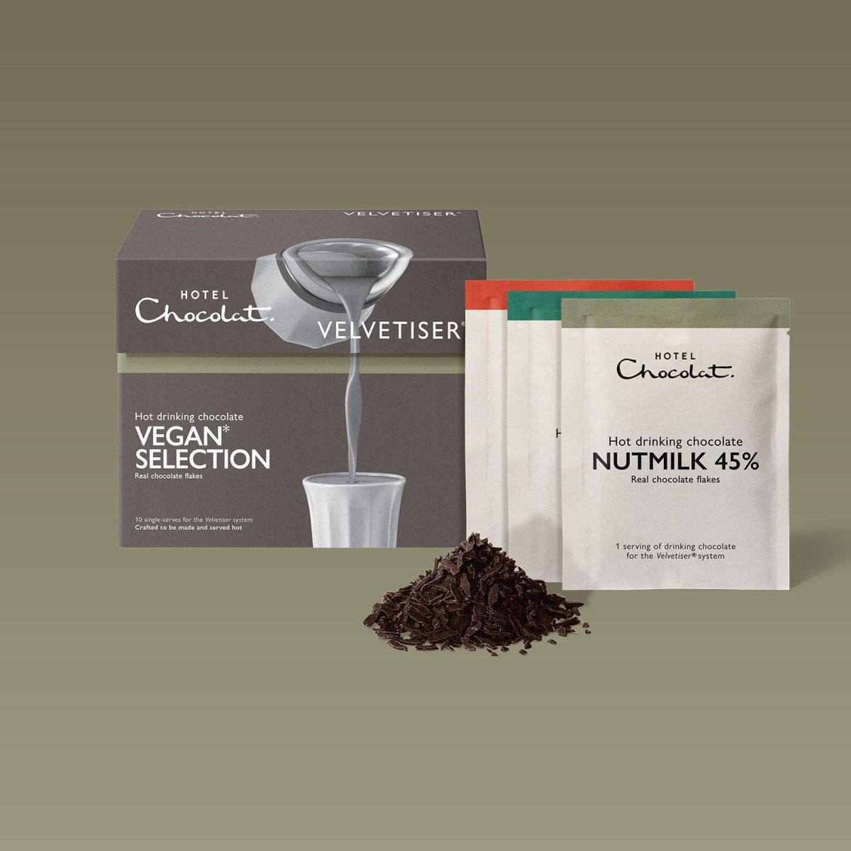 Drinking Chocolate Flakes for Hot & Cold Velvetiser – Hotel Chocolat